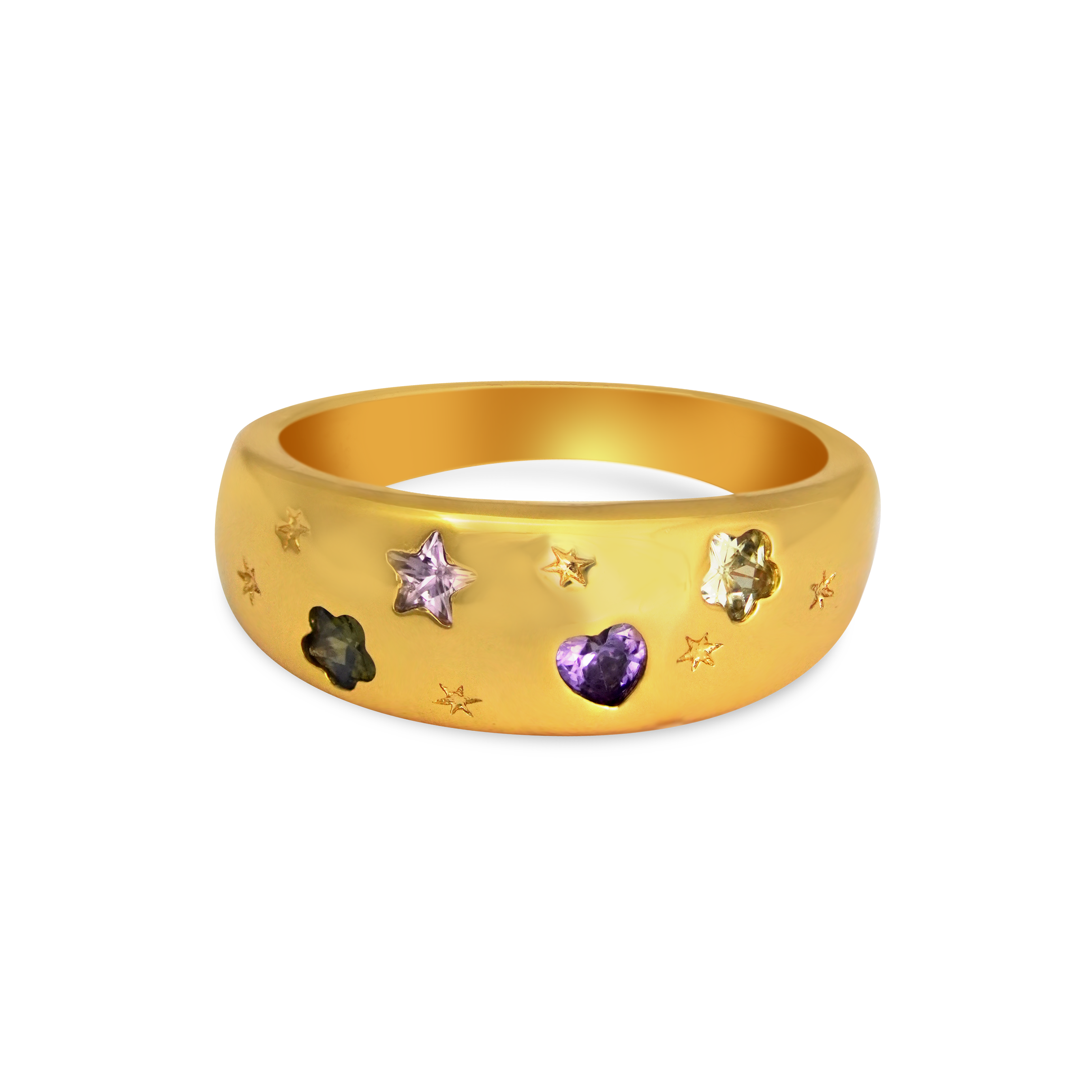 Jewelled Dreams Chunky Ring – Junk Jewels